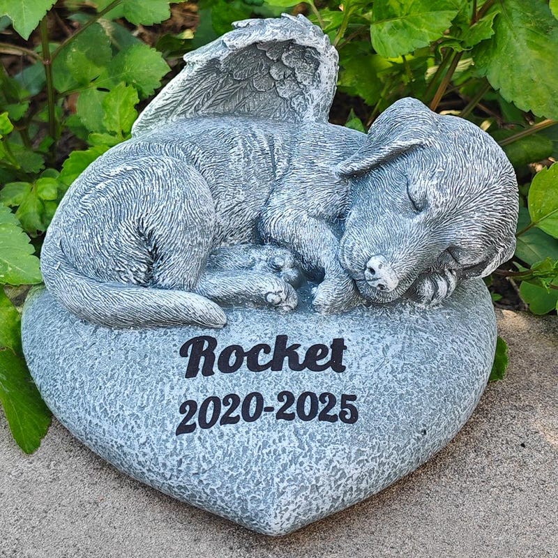 Custom Sleeping Dog Statue - Etsy UK