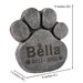 Paw Print Pet Memorial Stone, Garden Stones for Dogs or Cats, Pet Grave ...