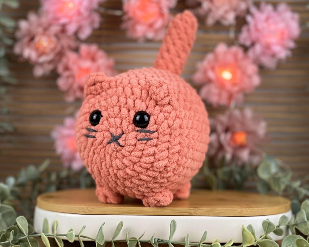 Chonky Crochet Loaf Cat | Squishy Plush Toy Gift | Adorable Handmade ...