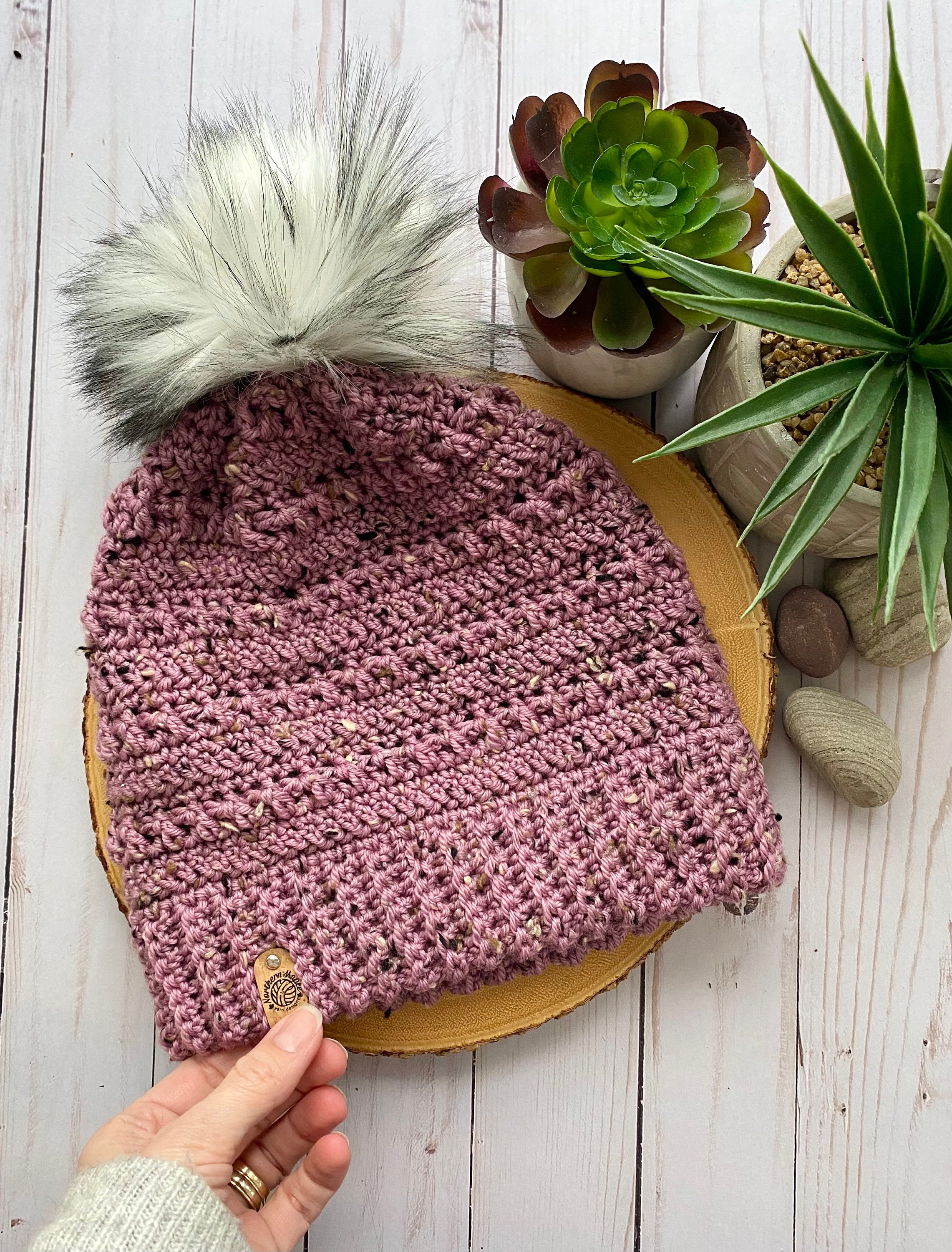 Windy Walk Slouch, Crochet Pattern, Women's Hat, Winter Hat, Textured ...