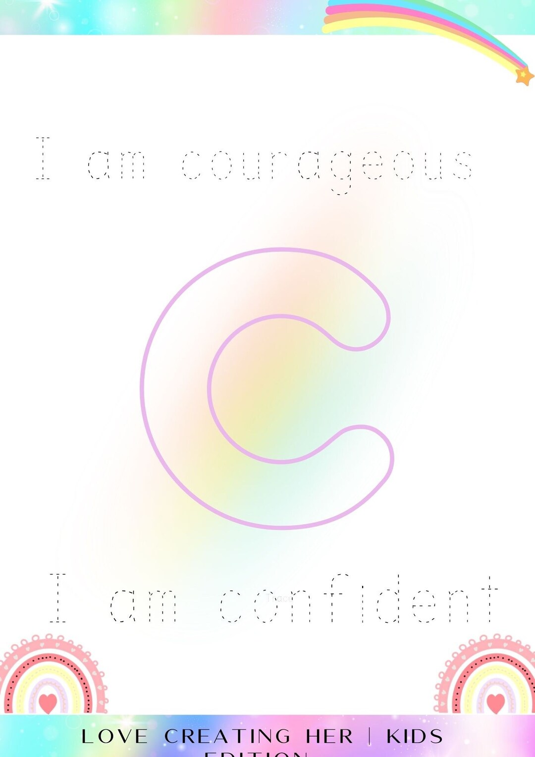 Kids Affirmation Alphabet Work Book - Etsy