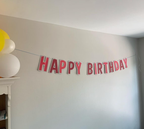 HAPPY BIRTHDAY Banner | Etsy