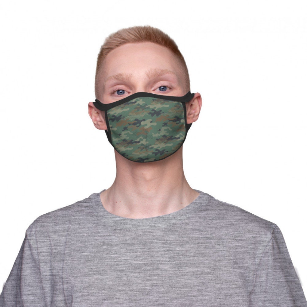 Camo Military Face Mask Camouflage Fashion Mask Reusable | Etsy