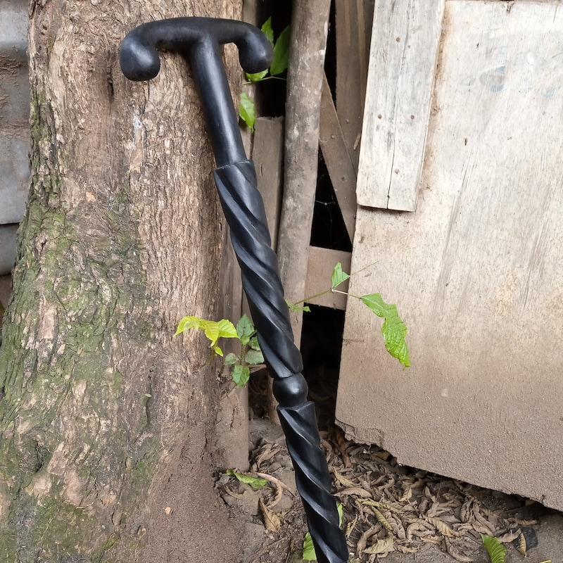African Ebony Wood Canes - Etsy