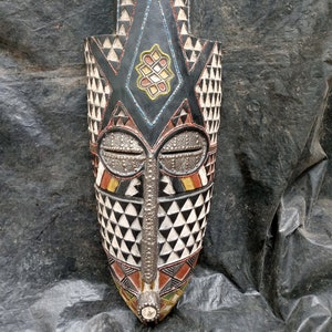 Vintage Bakuba Tribe Mask DRC Africa Congo Original Wood Art Carving ...
