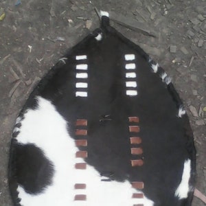 Original 60x24in Zulu Warriors Shield Fully-functional Black Brown ...
