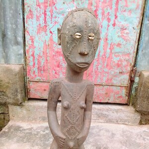 Antique Original Tabwa Tribe see All Statue Carved Wood Congo Rare ...