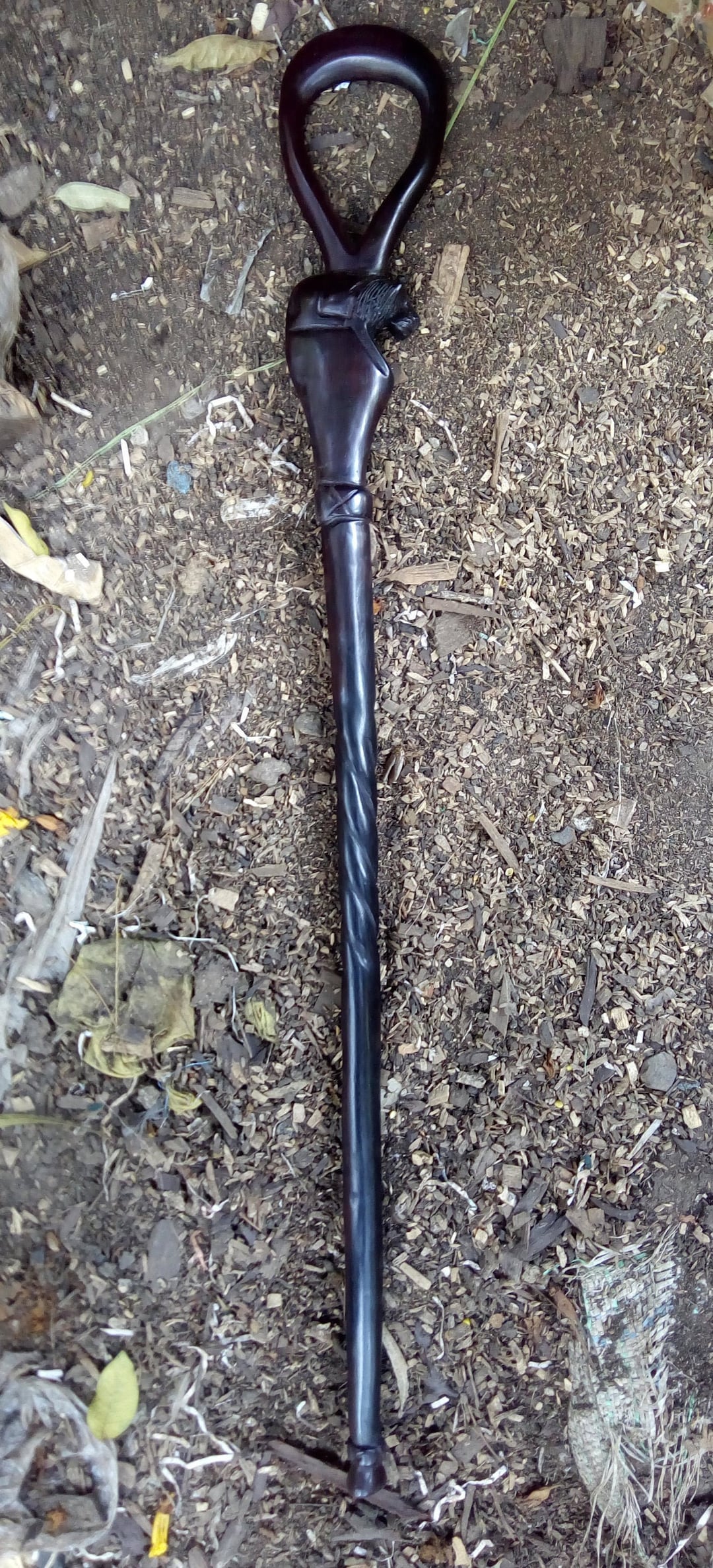 Original 1940's Style African Lion Walking Hiking Stick Cane Handmade ...