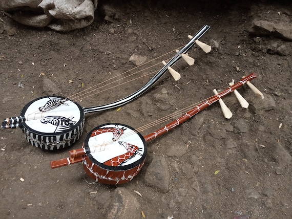 2 Handmade Zeze Guitar Drums Playable Original Cowhide Leather | Etsy