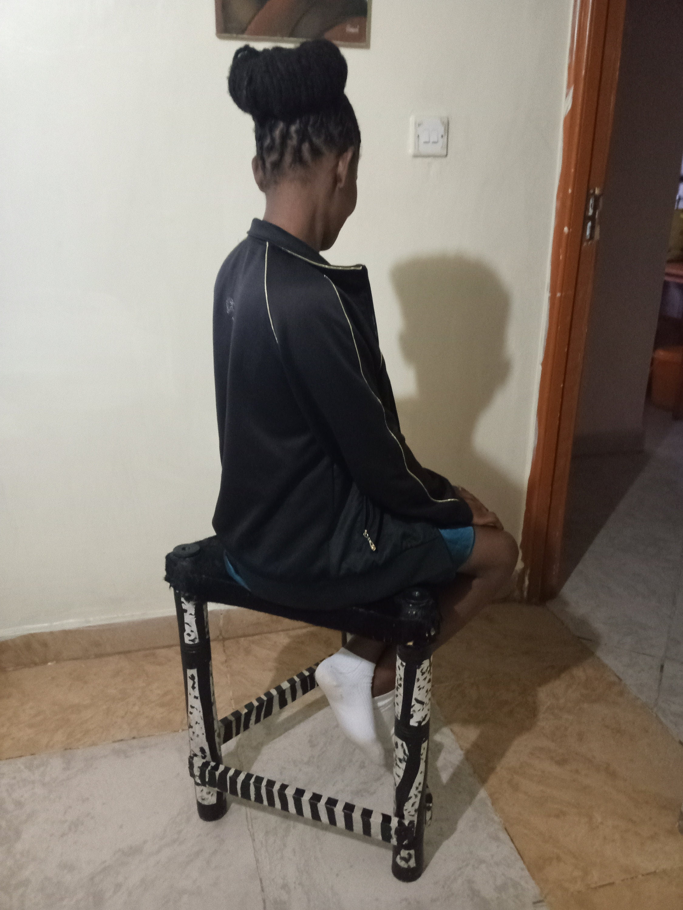 Kenya Kamba Tribe Stool Chair Table Triangle Square Cowhide - Etsy