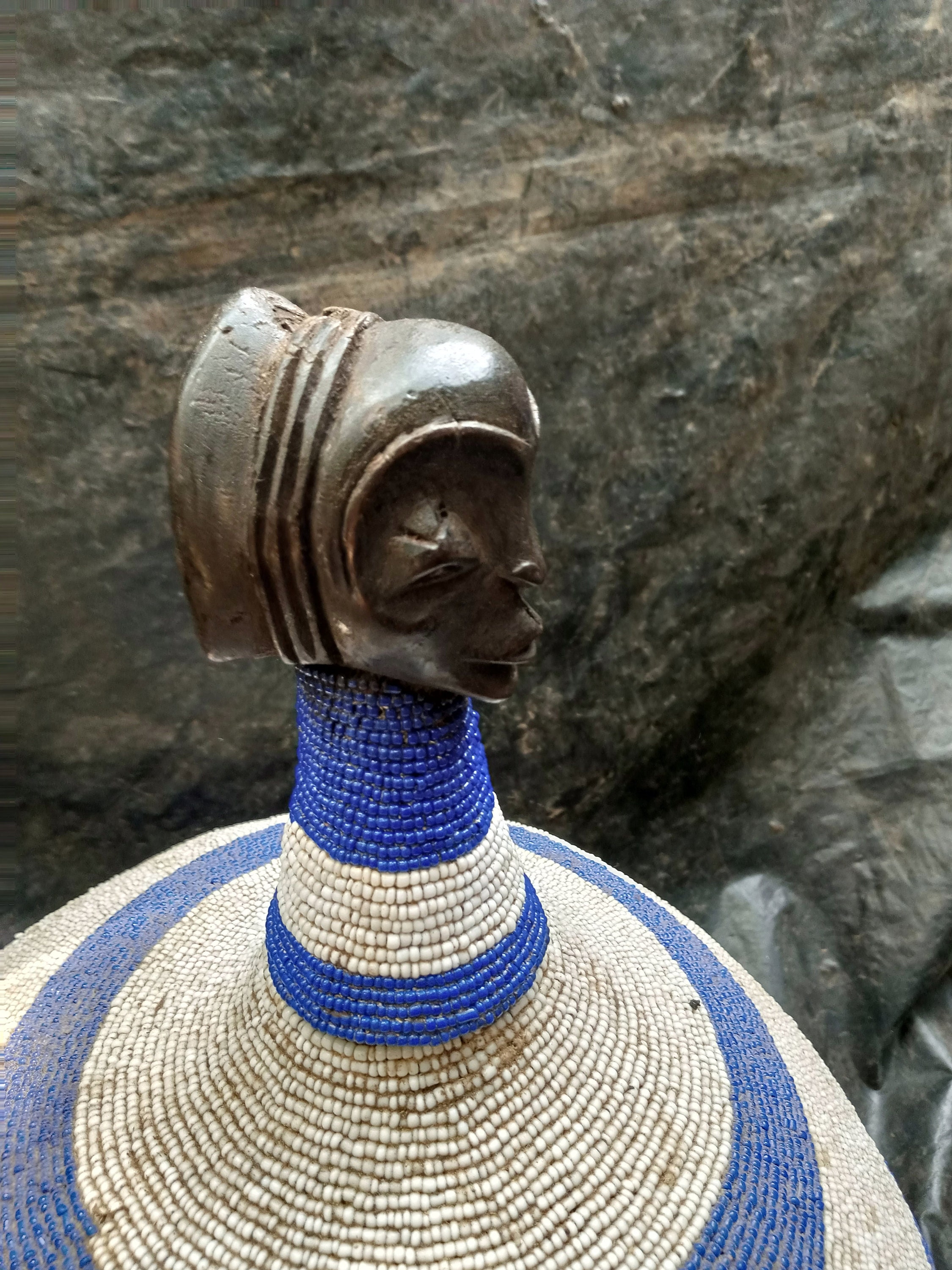 Vintage Calabash Gourd Pende Tribe Oiginal Covered Pot Bowl - Etsy UK