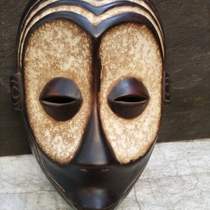 Vintage Lulua Tribe Long Mask DRC Africa Original Wood Art Carving ...