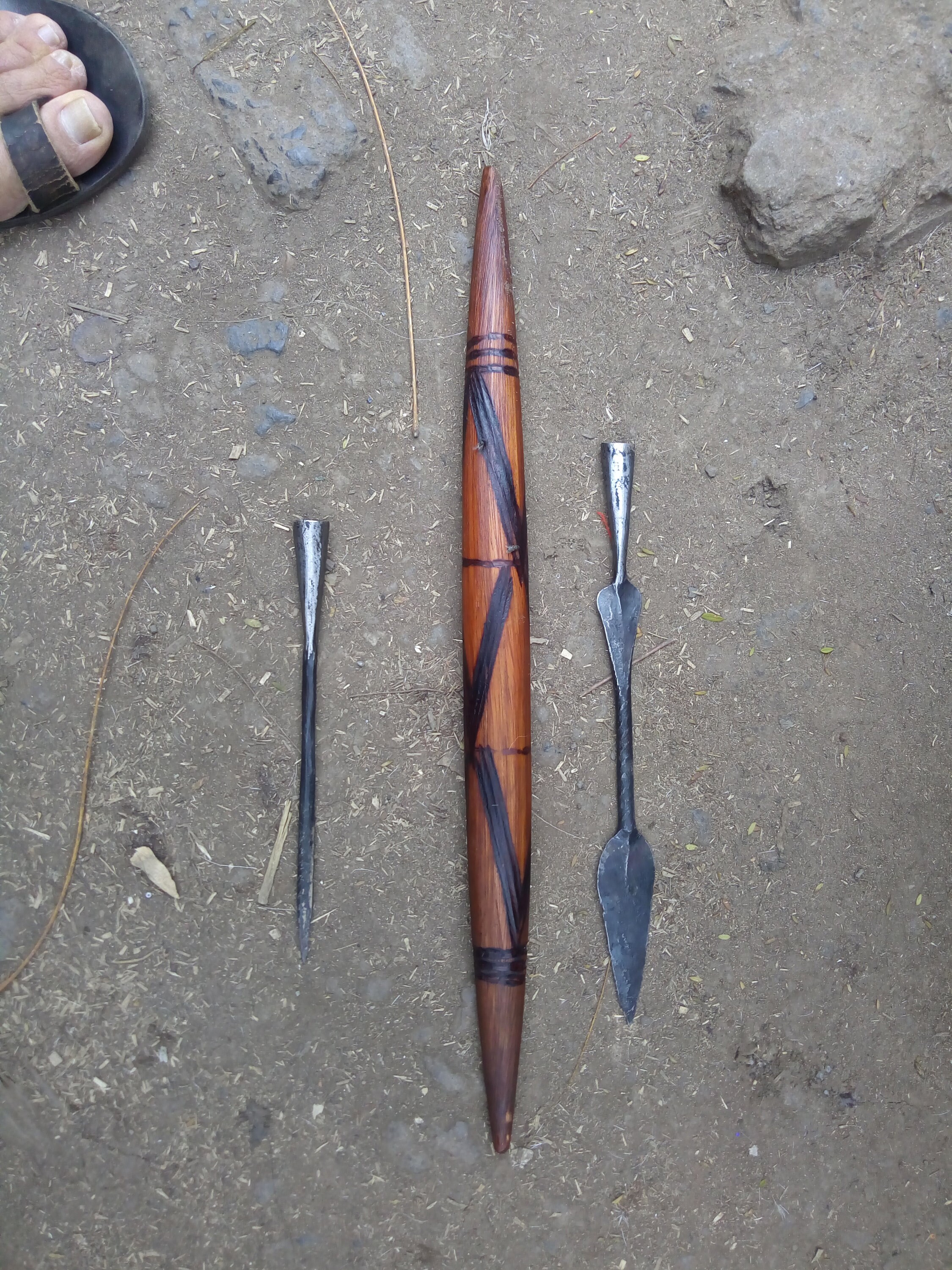 Maasai Spear Original Fully Functional 40IN Handmade Kenya Africa Wood ...