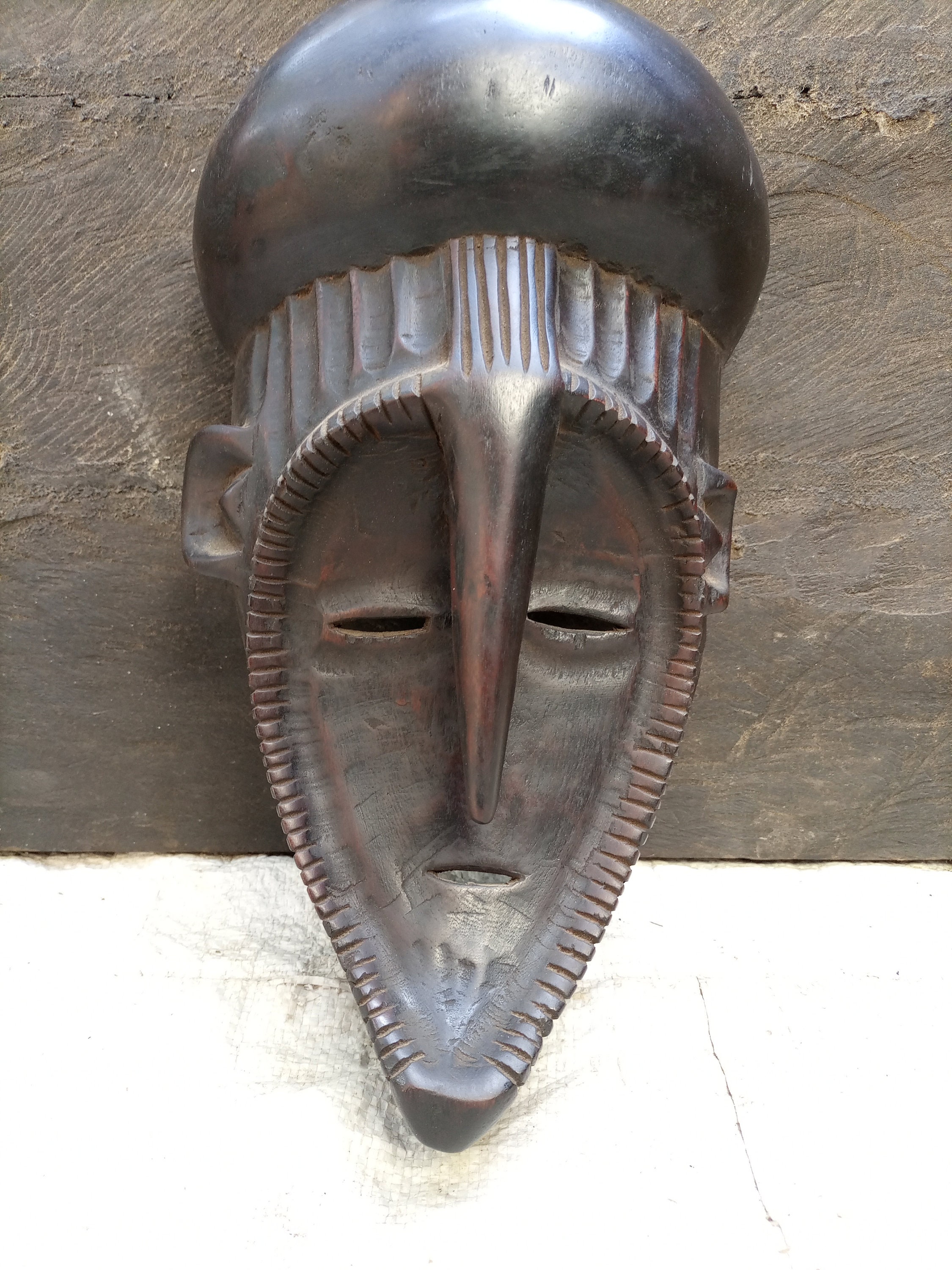 Functional Kwele Tribe Tribal Mask Gabon West Africa Wood Art | Etsy