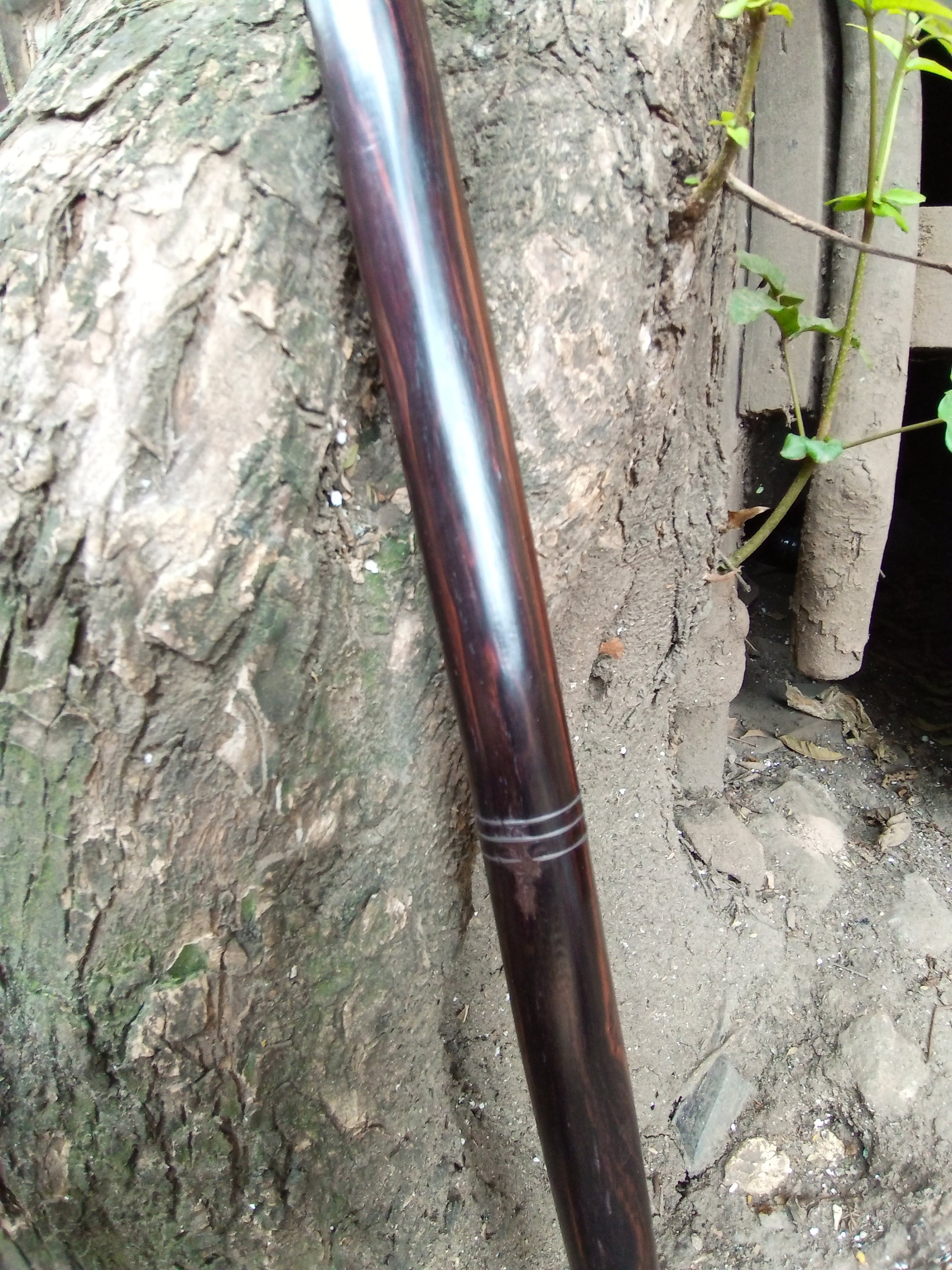 Original African Blackwood & Iron Art Walking Stick Cane Handmade ...