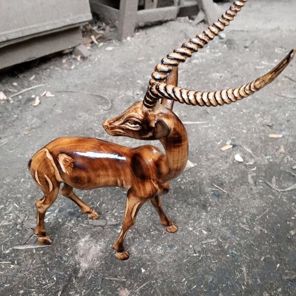 Wood Gazelle - Etsy