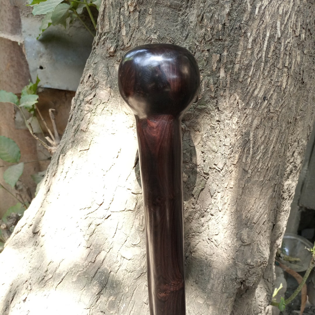 Original Maasai Style Walking Cane Classic Blackwood Mpingo U Pik Wood ...