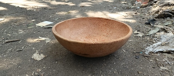 Palmwood Food Fruit Bowl Kamba Tribe Africa Round Hand Carved - Etsy