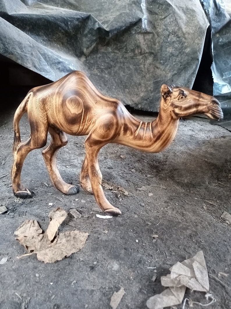 Hand Carved Wood african Camel Original Kamba - Etsy