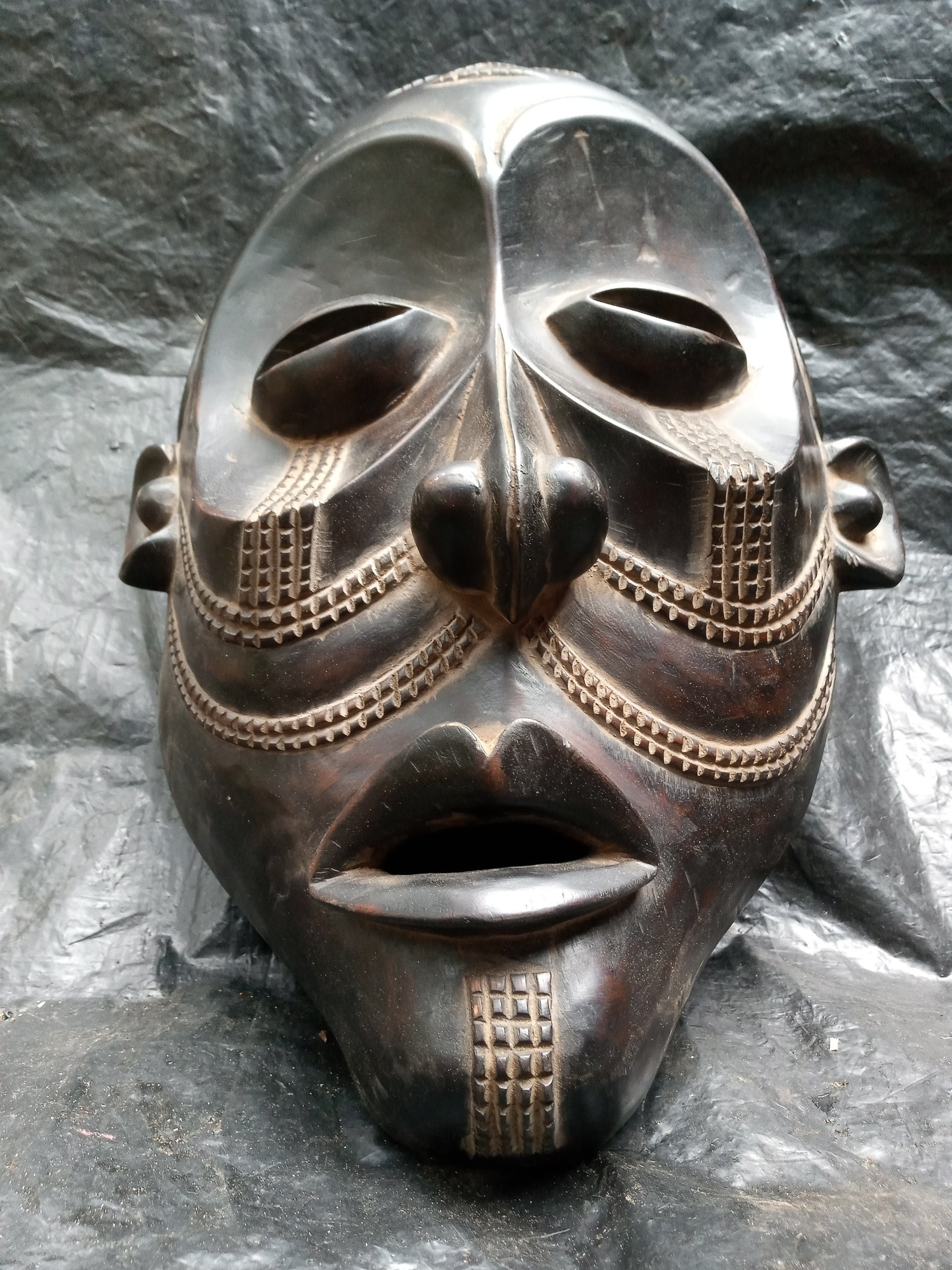 Original Chokwe Tribe Vintage Tribal Mask DRC Africa Primitive - Etsy