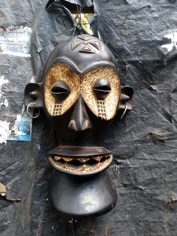 Original Chokwe Tribe Kifebwe Vintage Tribal Mask evil | Etsy