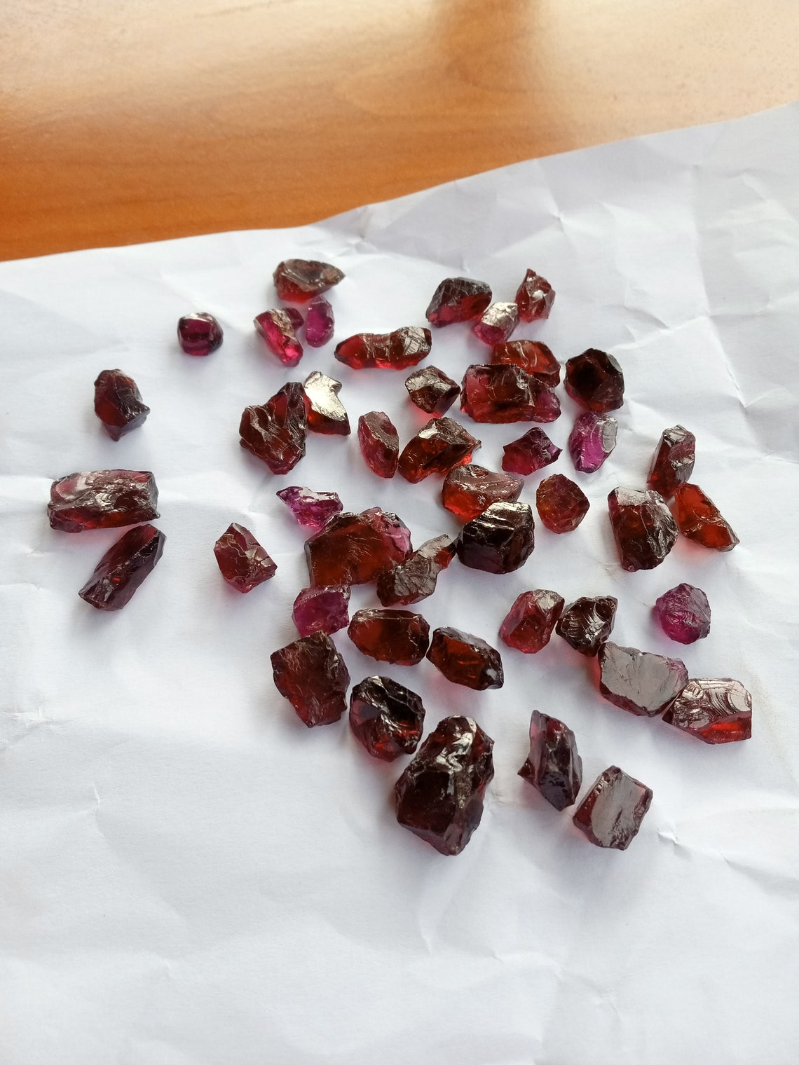 Natural Pink Purple Red Rhodolite Garnet Facet Rough Clean | Etsy