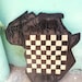 Solid Black Wood Chess Set Game With Carved Pieces Makonde Tribe ...