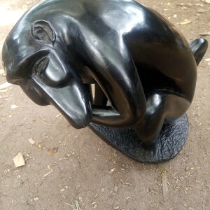 Hiding Baboon 1-PC Jacaranda Primate Kamba Tribe Table Art Ape Kenya ...