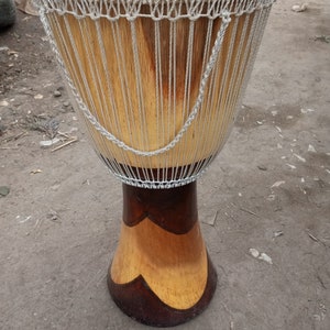 27INCH X 14INCH Original Working African Drum Kamba Tribe Kenya Brown ...