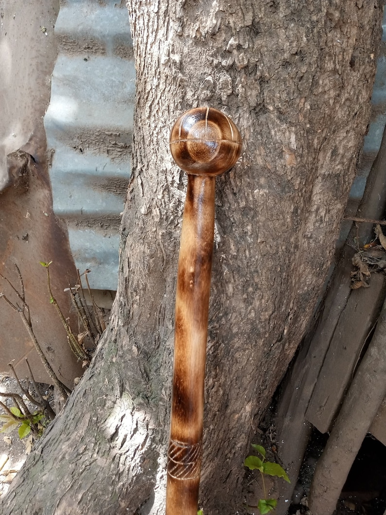 Original Olive Wood or Mahogany African Cane Ambidextrous Gift | Etsy