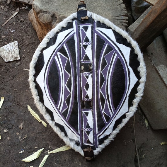 Original Maasai Shield Fully-functional Cowhide Leather | Etsy