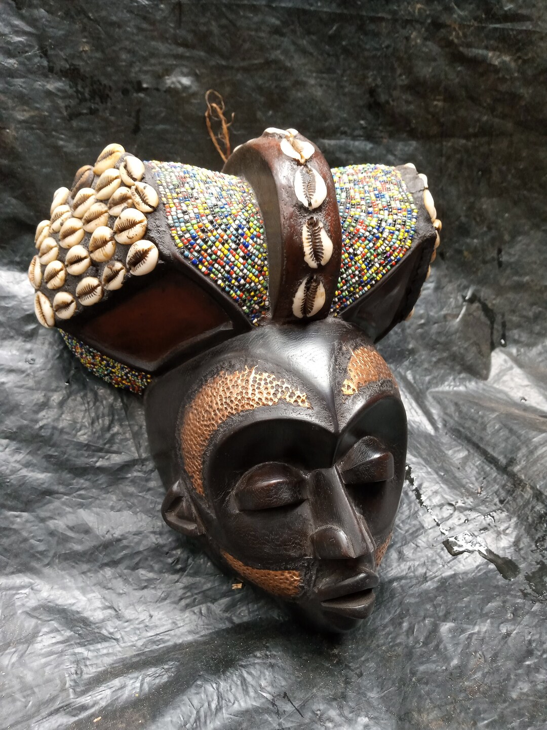 Vintage Style Punu Tribe Mask DRC Africa Congo Original Wood Art ...