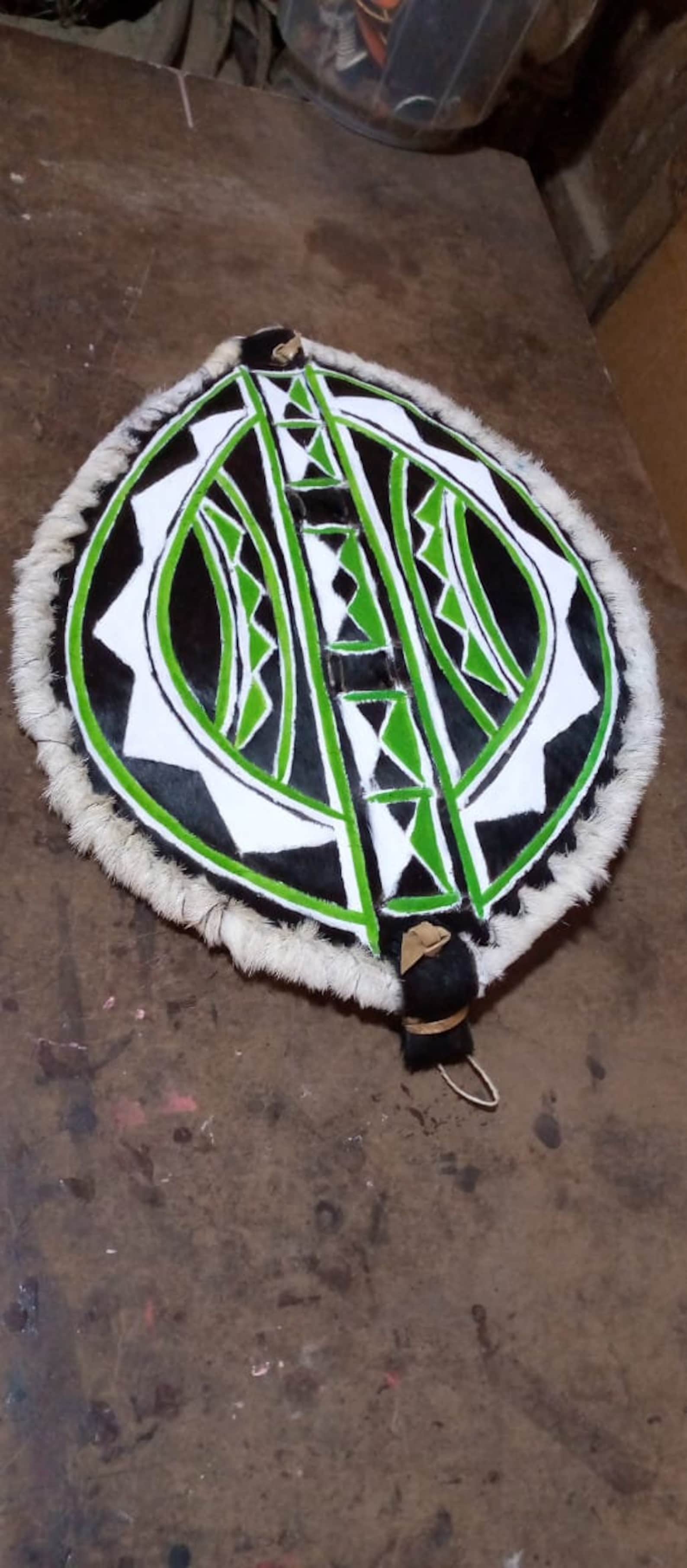 Multicolor Original Maasai Shield Fully-functional Cowhide - Etsy