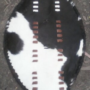 Original Zulu Warriors Shield Fully-functional Black Brown & White ...