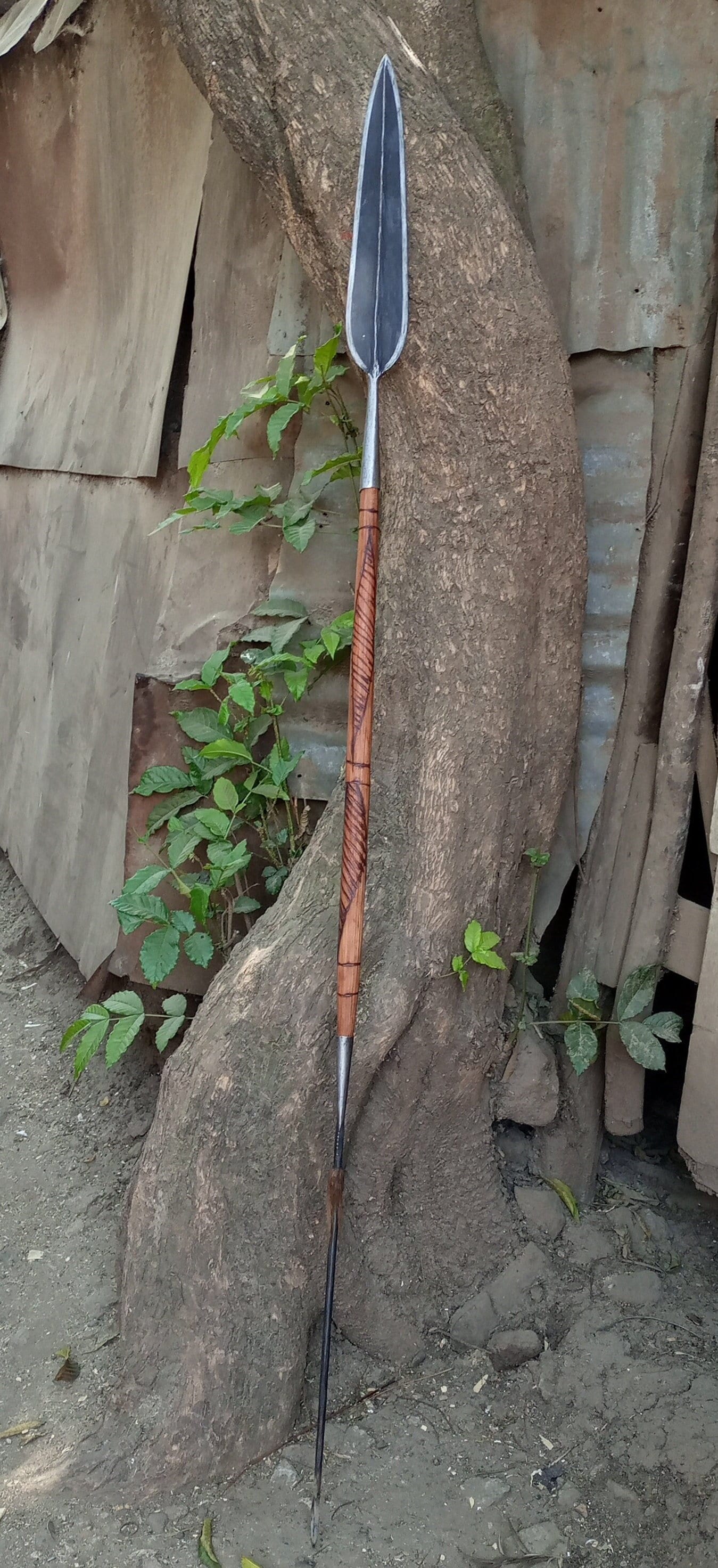 70IN Maasai Spear Original Fully Functional Handmade Kenya - Etsy