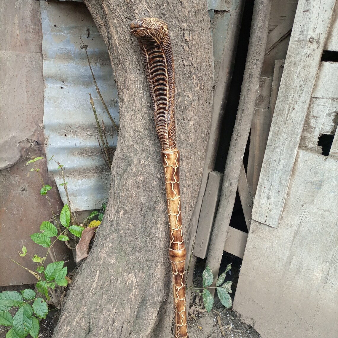 28-67IN Original African Kamba Tribe Cobra Snake Serpent 1PC - Etsy