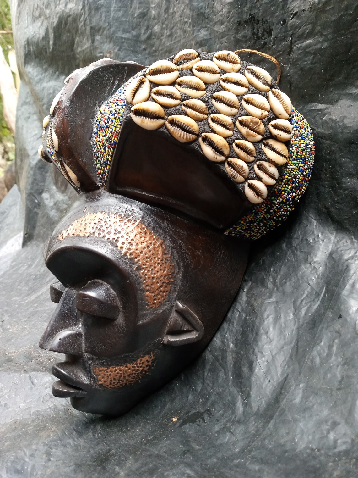 Vintage Style Punu Tribe Mask DRC Africa Congo Original Wood Art ...