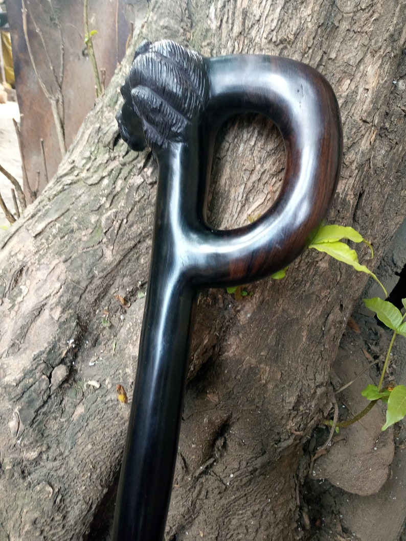 Original Safari African Lion Walking Hiking Stick Cane Kenya Africa ...