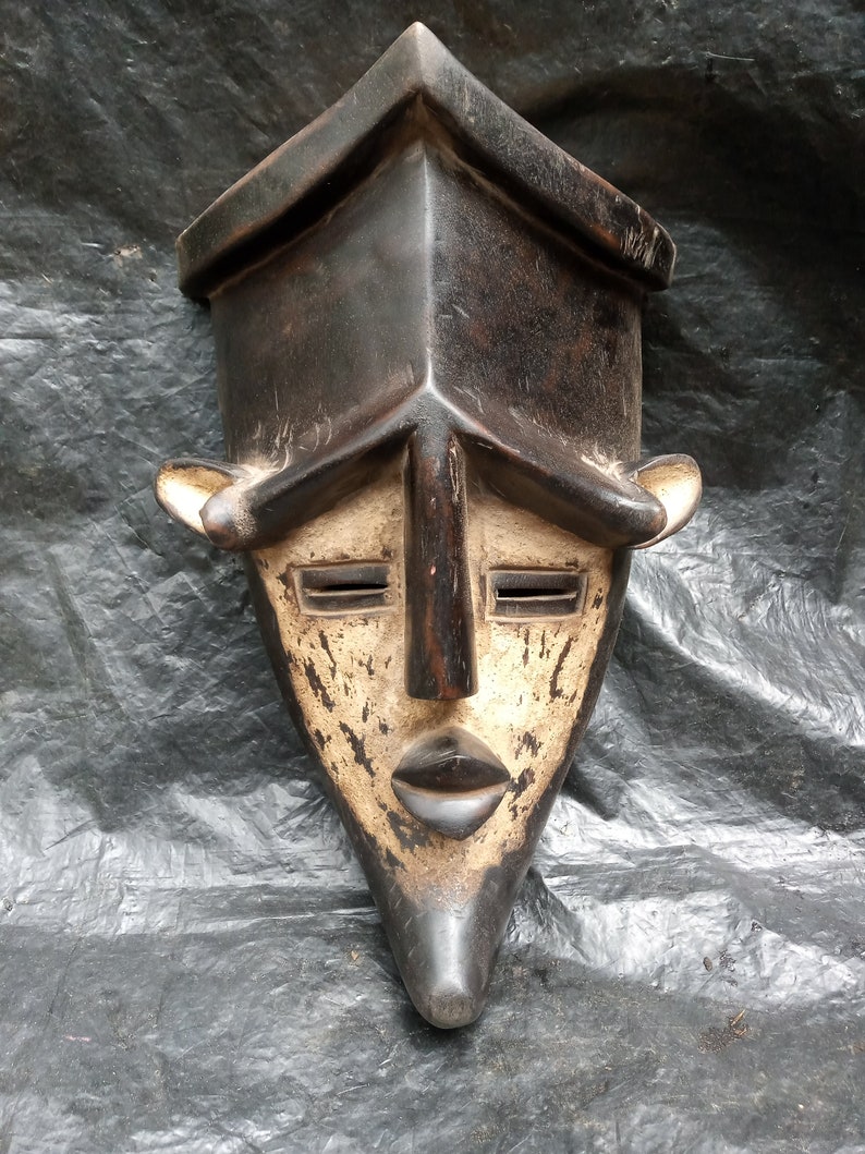 Vintage Lwalwa Tribe Mask DRC Congo Africa Original Wood Art - Etsy