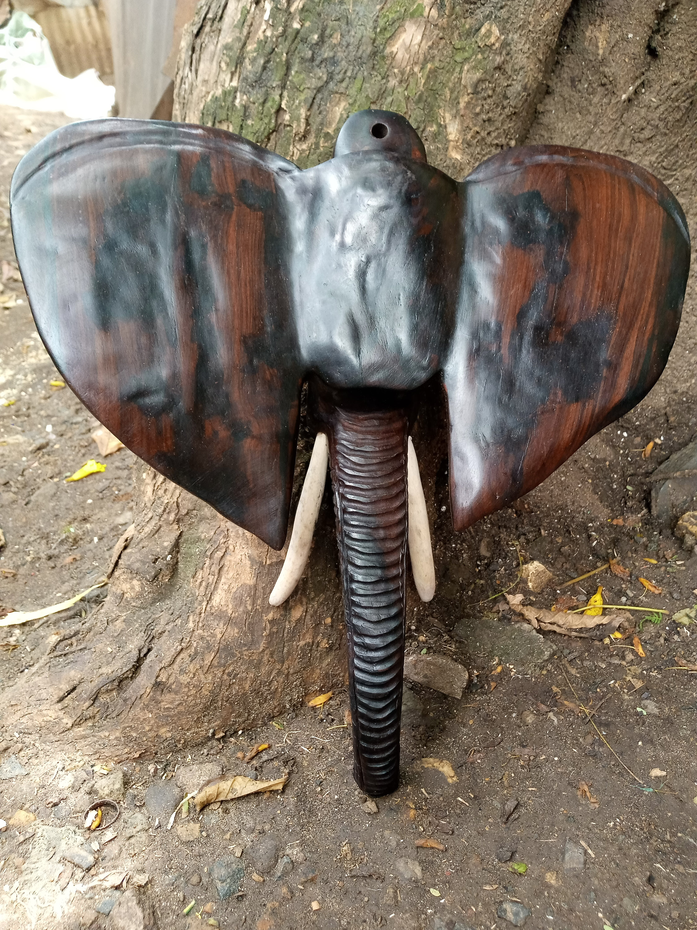 Kamba Tribal Plaque Elephant Mask Kenya Africa Blackwood - Etsy