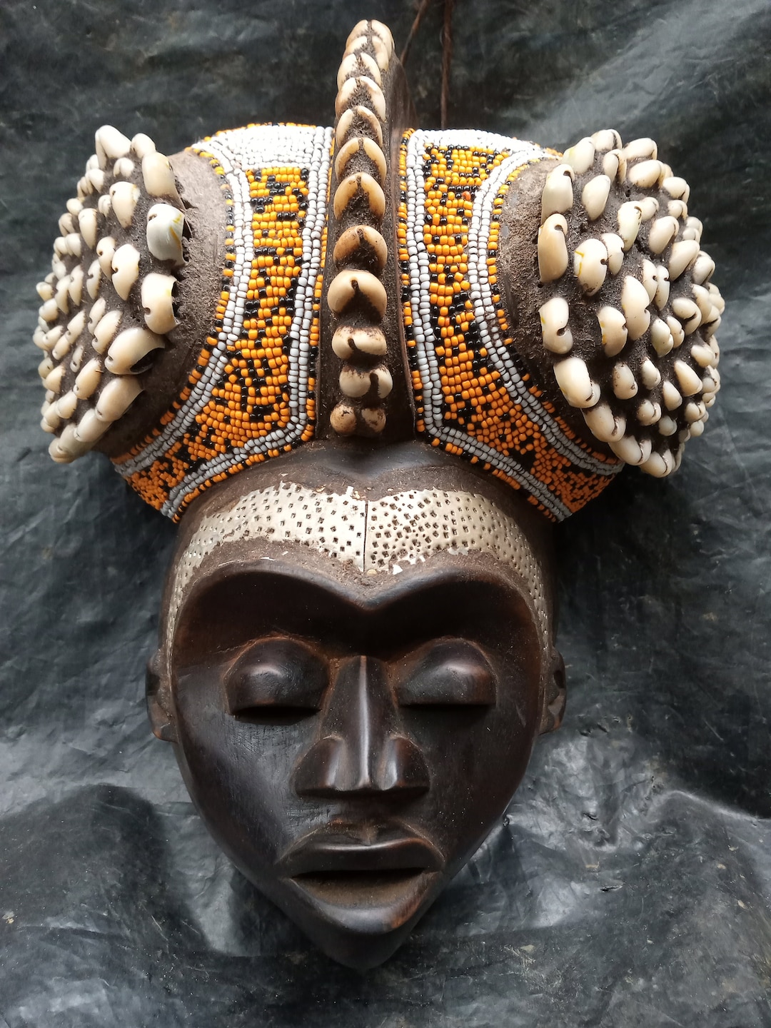 Vintage Style Punu Tribe Mask DRC Africa Congo Original Wood Art ...