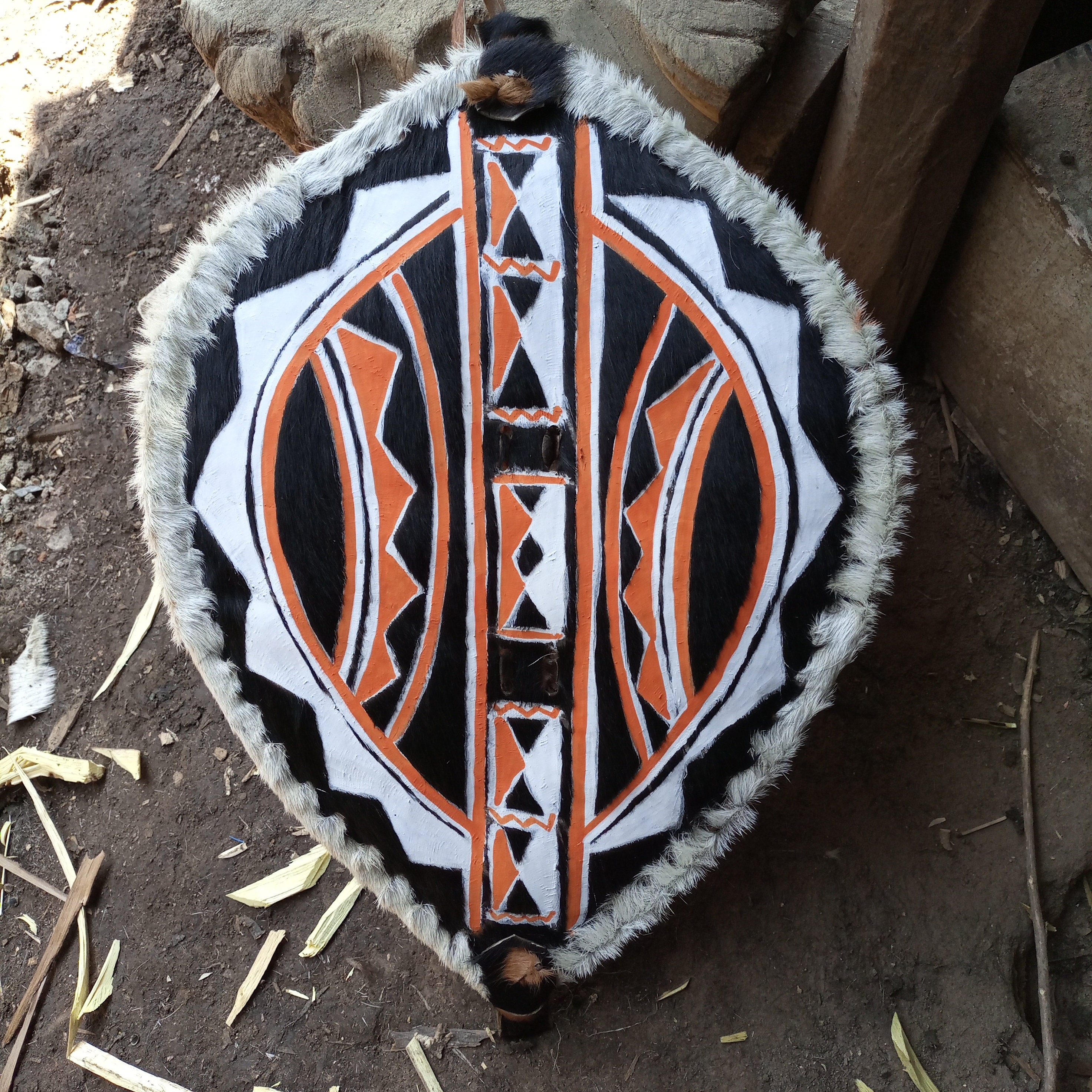 Original Maasai Shield Fully-functional Cowhide Leather - Etsy
