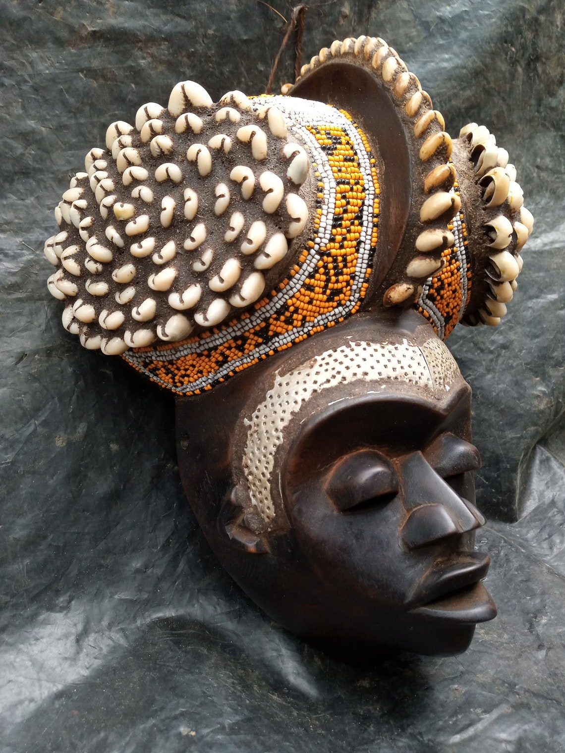 Vintage Style Punu Tribe Mask DRC Africa Congo Original Wood Art ...