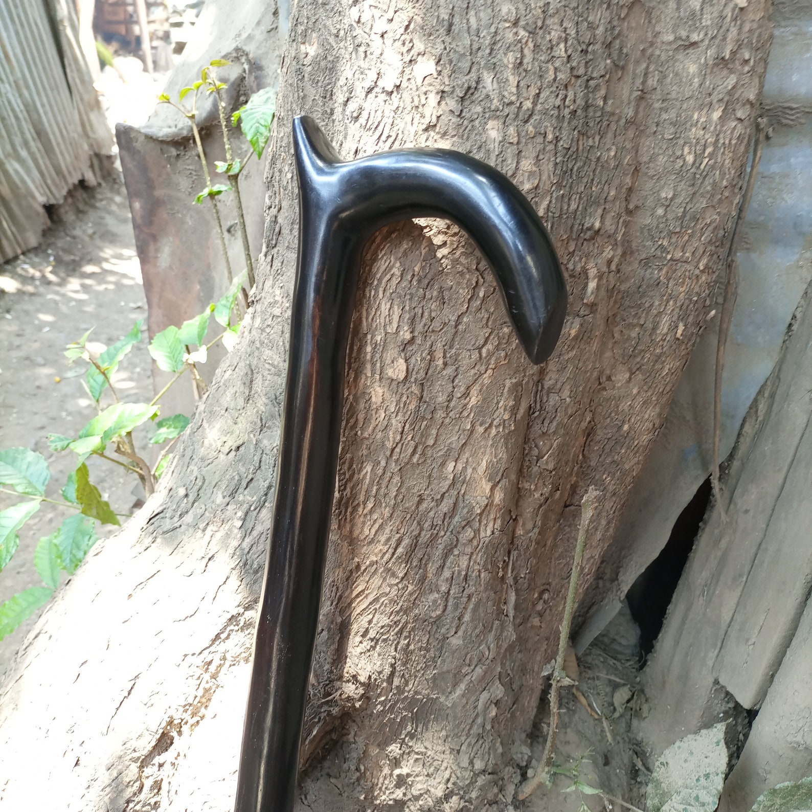 Africa Blackwood Contouring Handle Original Hiking Walking Stick Cane ...