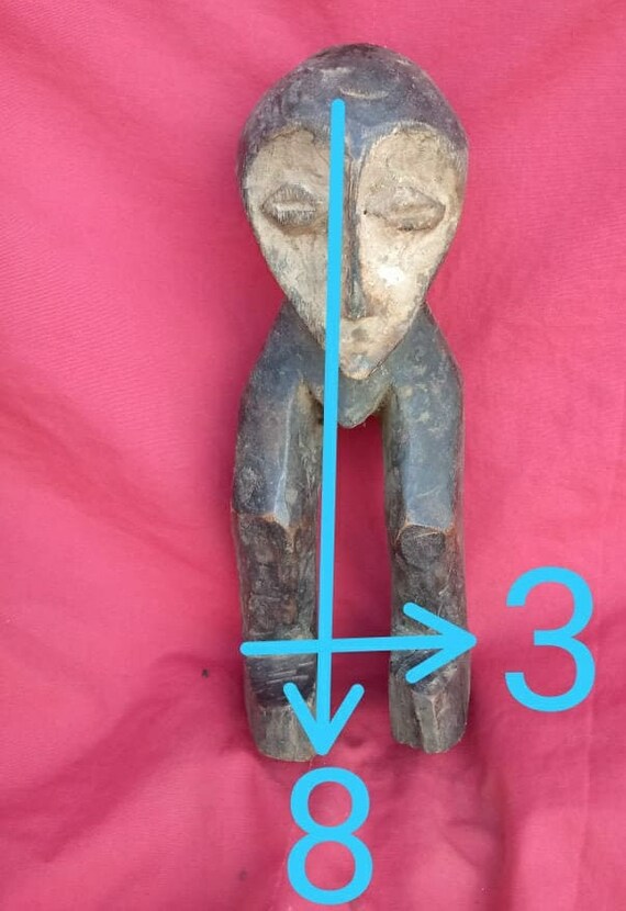 Original Lega Tribe Primitive Warrior Statue DRC | Etsy