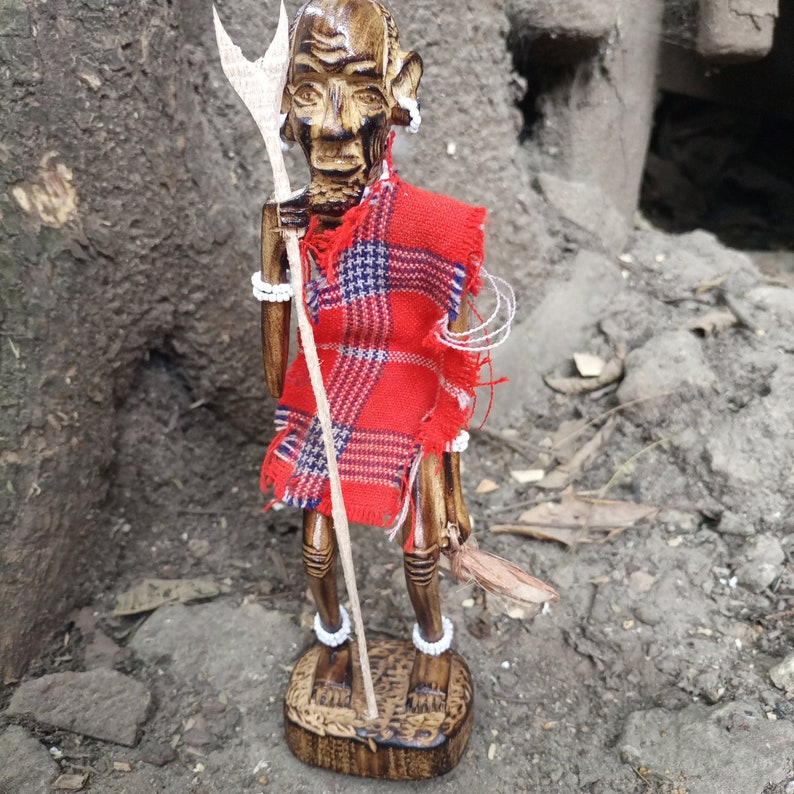 Maasai Elder Carved Jacaranda Beads Original Kamba Tribal Art | Etsy
