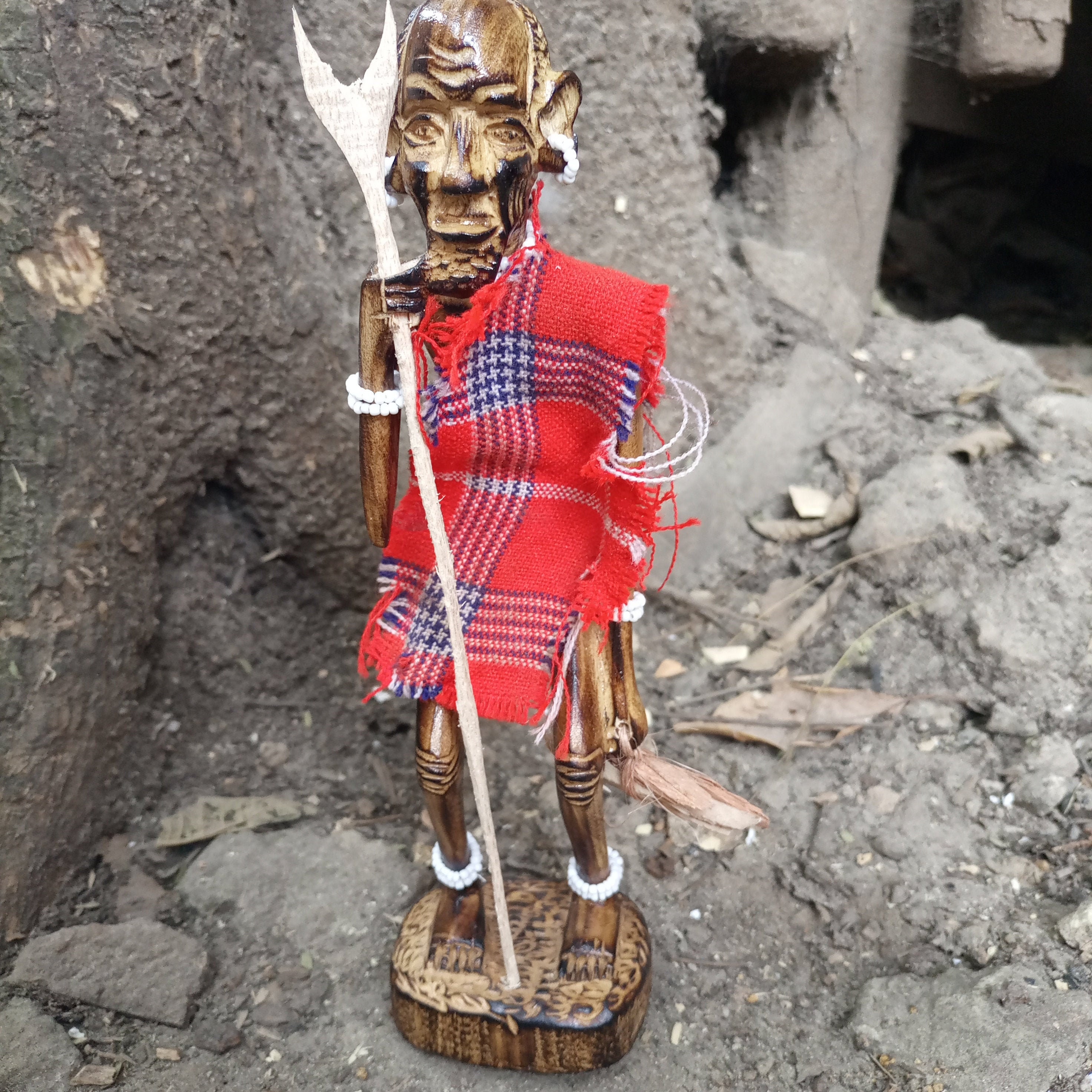 Maasai Elder Carved Jacaranda Beads Original Kamba Tribal Art | Etsy