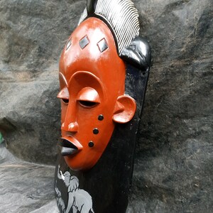 Nubian Tribe Mask Africa Sudan Original Wood Art Vintage Carving ...