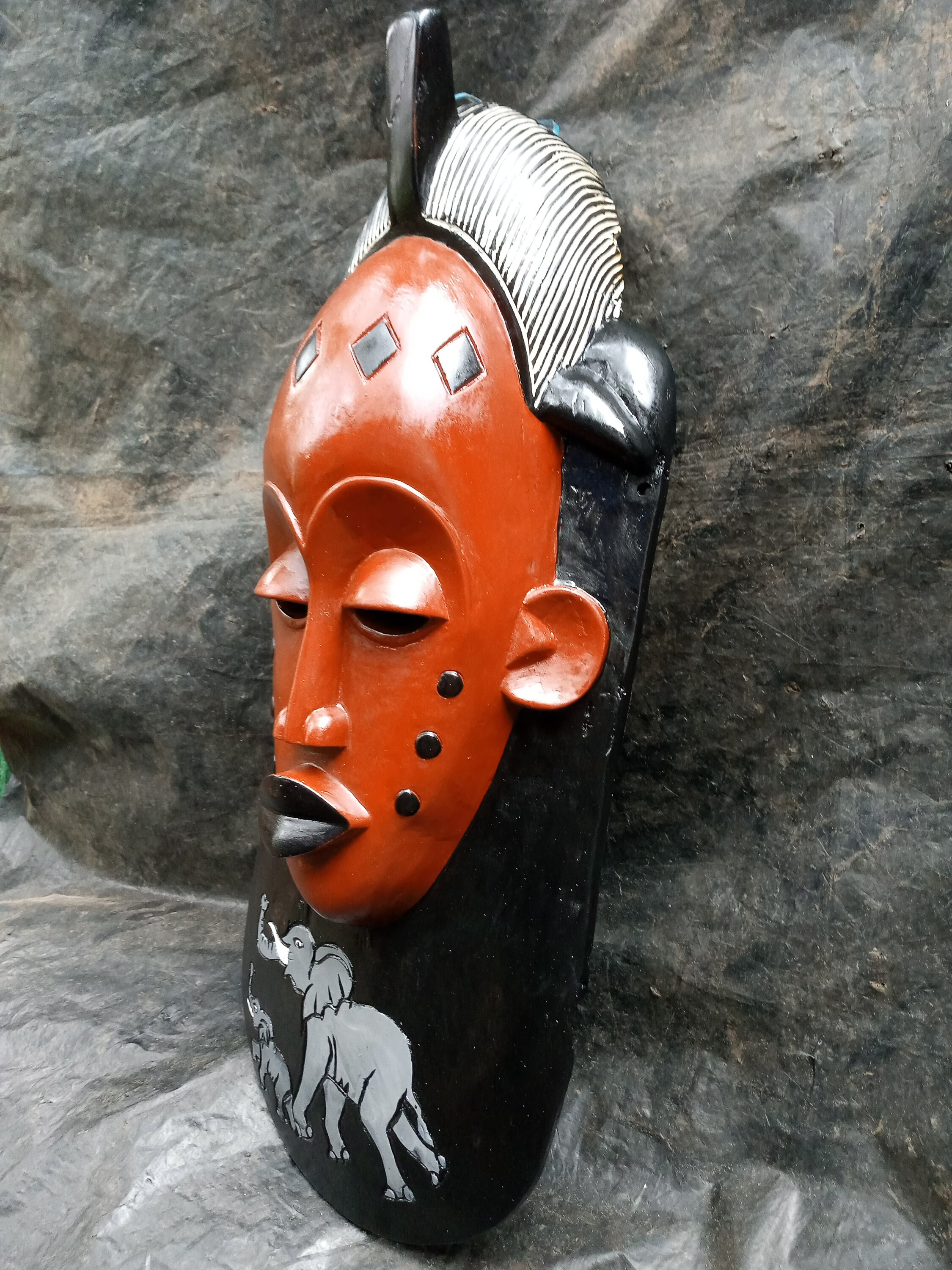 Nubian Tribe Mask Africa Sudan Original Wood Art Vintage Carving ...
