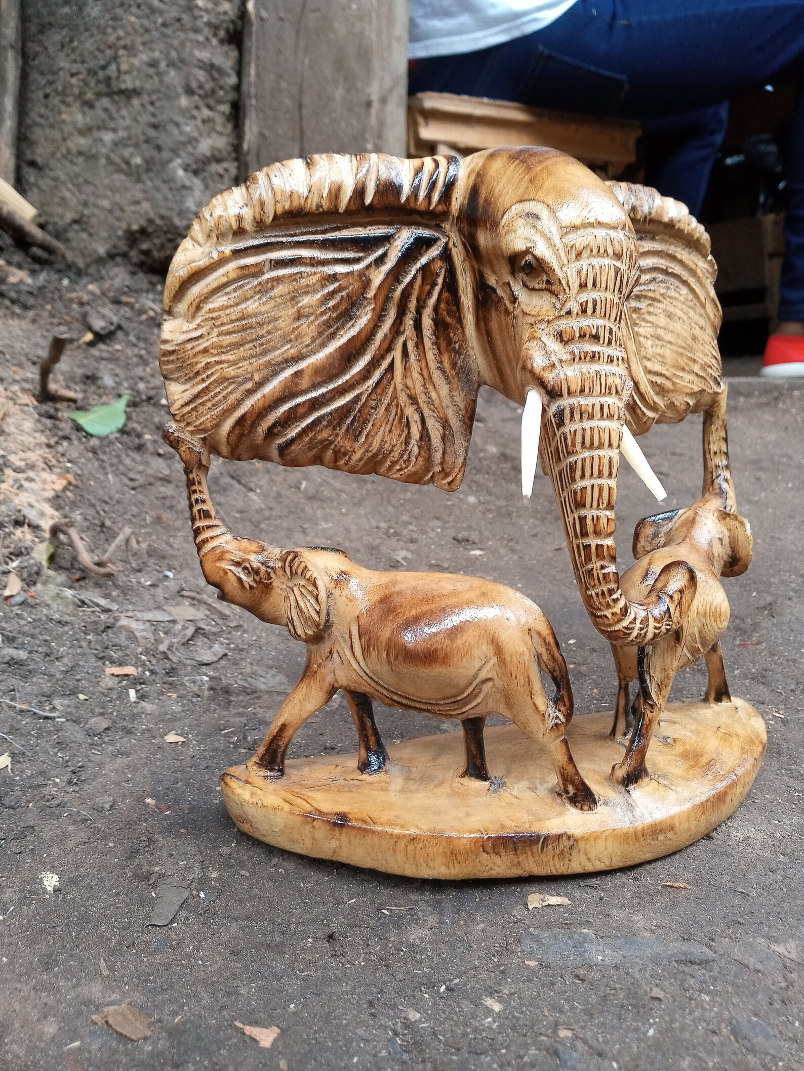 Kamba Tribal Plaque Elephant Mask Kenya Africa Olivewood Carving ...